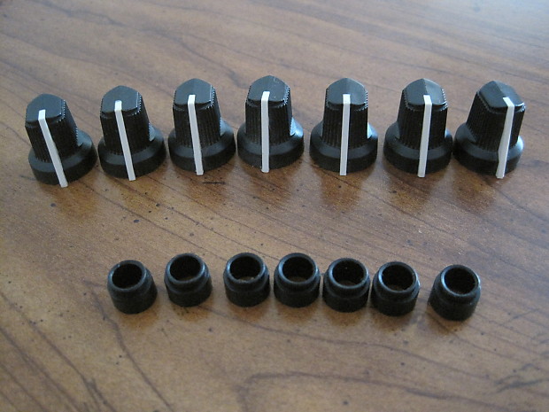 Fender Black Pointer Style Amp Knobs | Reverb