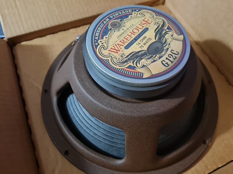 2x (TWO) WGS G12C 16ohm Warehouse Guitar Speakers | Reverb
