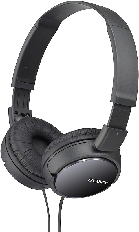 NEW SONY MDR-ZX110 FOLDING Hi Fi STEREO HEADPHONES -BLACK | Reverb