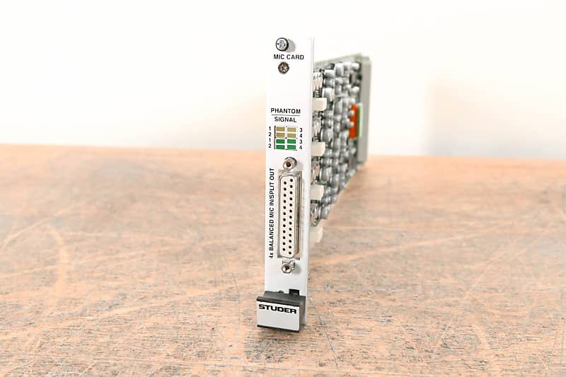 Studer Mic/Line In Card for D21m Modular I/O System | Reverb UK