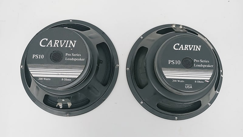 Pair of Carvin PS10 10" 200 Watt 8 Ohm Speaker - Repair / | Reverb