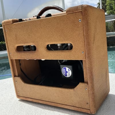 Fender 1958 Harvard 5F10 chassis restored in new tweed cab | Reverb