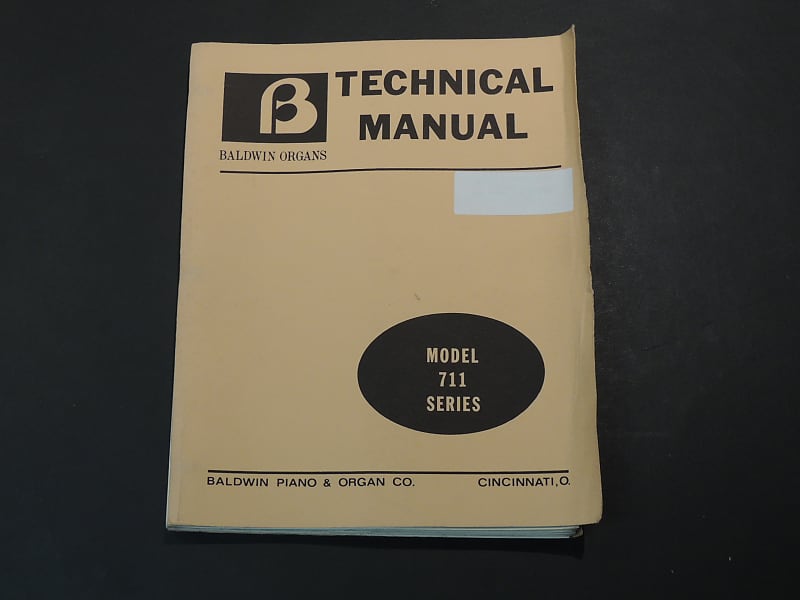 Baldwin Model 711 Series Technical Manual [Three Wave | Reverb Canada