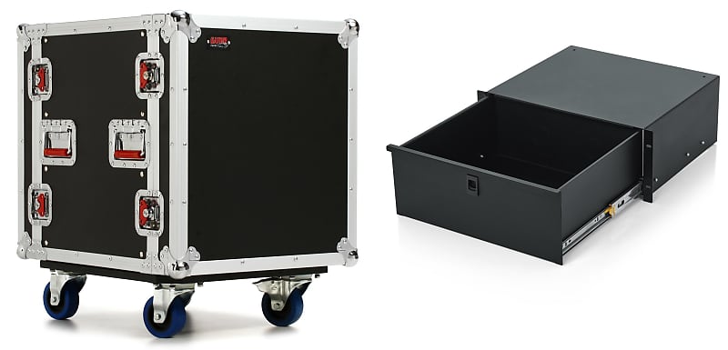 Gator GRW-DRW4 4U Standard Rack Drawer Bundle with Gator | Reverb
