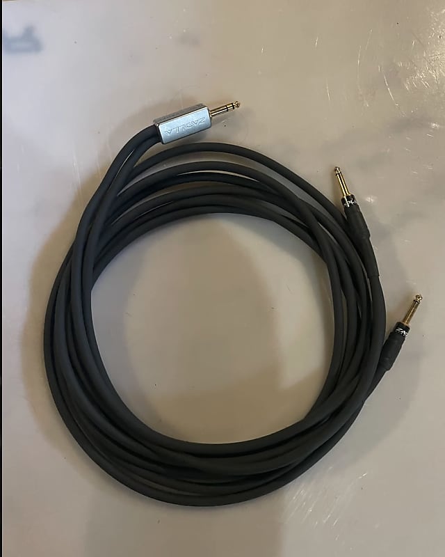 Zaolla Silverline stereo 1/4 TRS breakout cable | Reverb