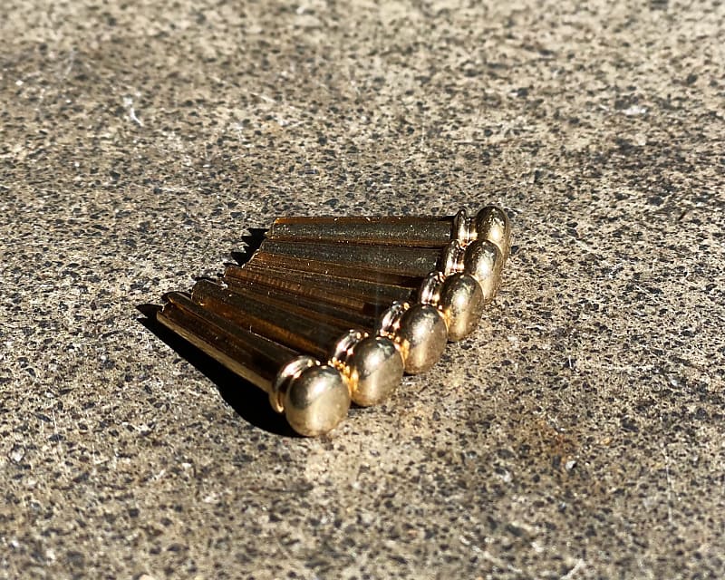 Bikini Brass Bridge Pin - Gold | Reverb