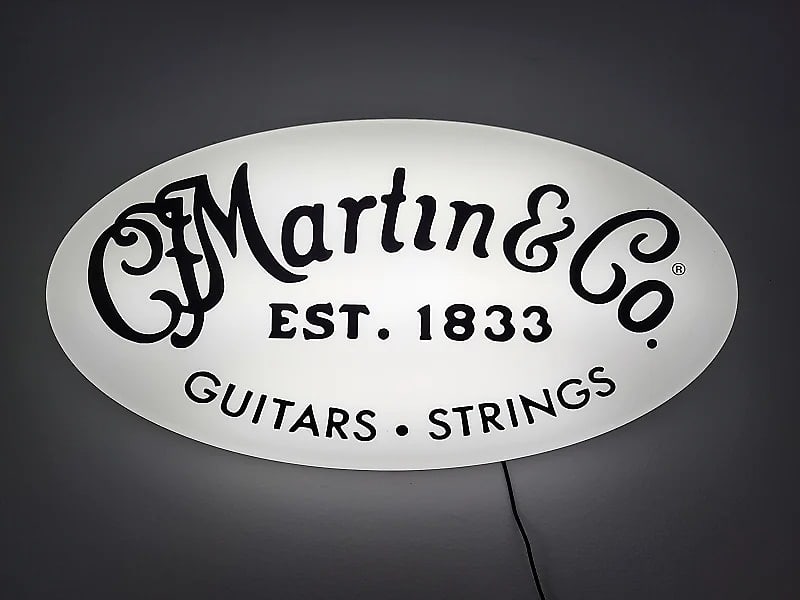 Martin Guitars Dealer Style Light Up Sign Killer Cool Man | Reverb
