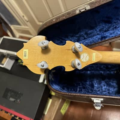 Hondo Hb82 5 string banjo and case 80s - Blonde | Reverb