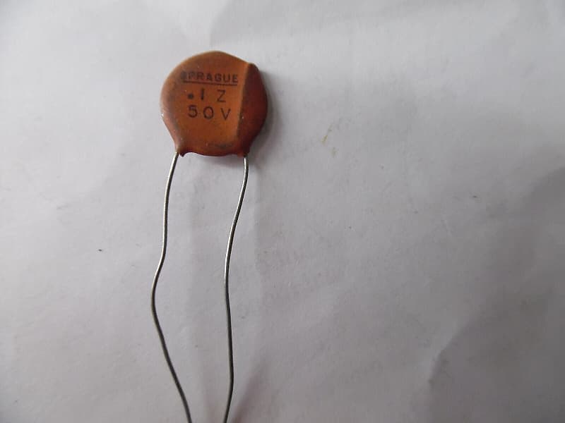 NOS .1 / 50v Vintage Fender Stratocaster Tone Cap Sprague | Reverb