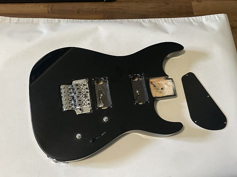 2000's India Jackson JS30 Dinky Black Semi Loaded Guitar Body | Reverb