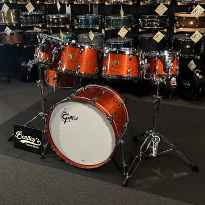 Gretsch USA Custom 10/12/13/14/16/22" Drum Set Kit in Burnt | Reverb
