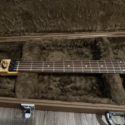 Camazon Explorer 2022 - Poplar Burl Headless 5 String Bass | Reverb