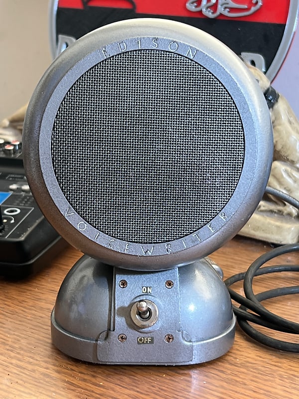 Vintage 1940's EDISON VOICEWRITER Microphone, looks-works | Reverb