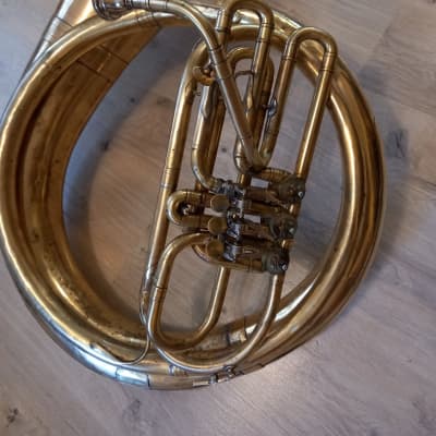 Helicon Tuba "Bb" Soviet 3 Valves Brass Pipe Wind Instrument | Reverb