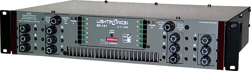 Lightronics RE121D-DP 12-Channel Rack Mount Dimmer with DMX, | Reverb