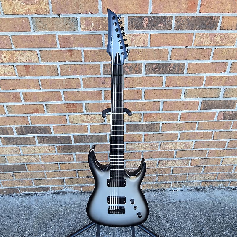 Agile Septor Elite 727 EB DNC 7 String - Silverburst | Reverb