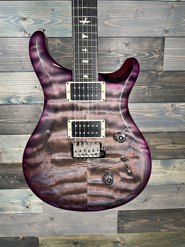 PRS S2 Custom 24 Electric Guitar - Faded Gray Black Purple | Reverb