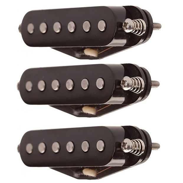 SUHR ML Classic Stratocaster Single Coil Pickup Set Black | Reverb