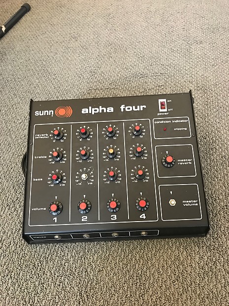 Sunn Alpha Four PA Head Unit 2000 Aged Black | Reverb UK