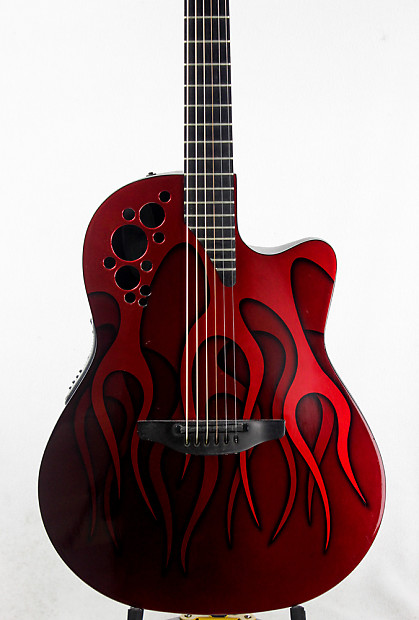 Ovation "Red Flame" GCXT 2004 acoustic/electric guitar - | Reverb