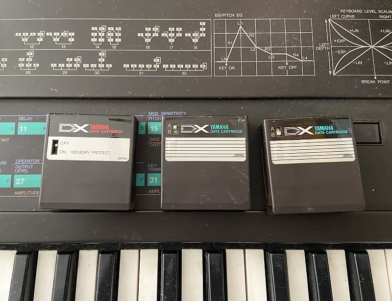 YAMAHA dx7 1980s data cartridges | Reverb