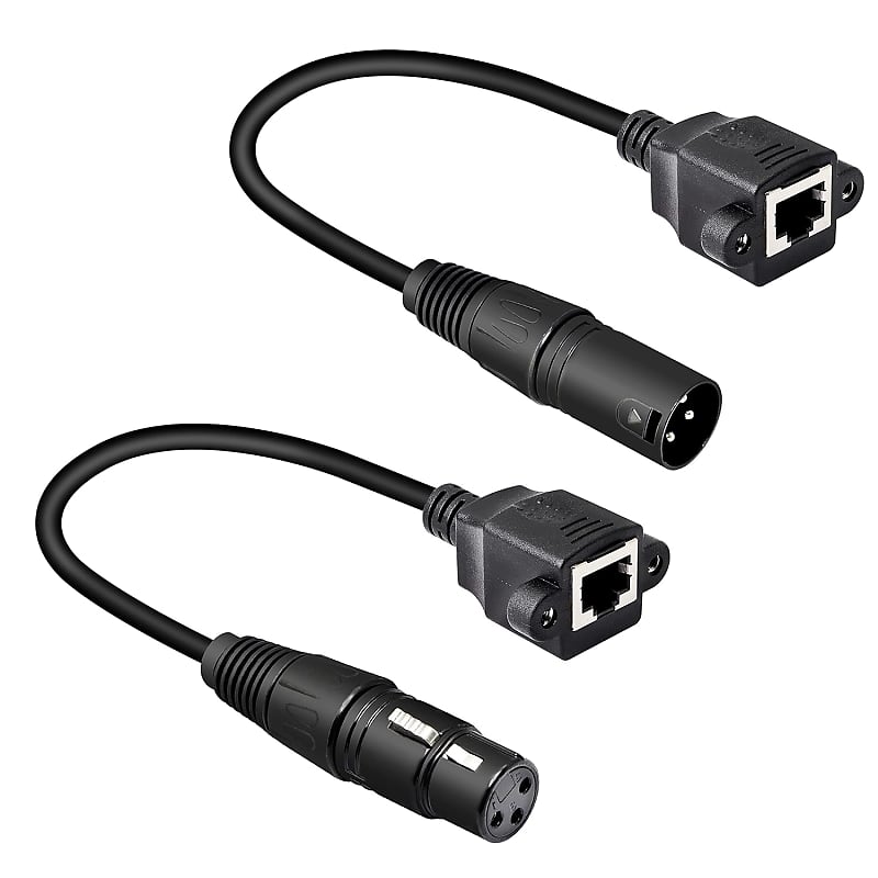 1 Pair Xlr 3Pin To Rj45 Female Adapter Cable,Xlr Male To Rj45 | Reverb