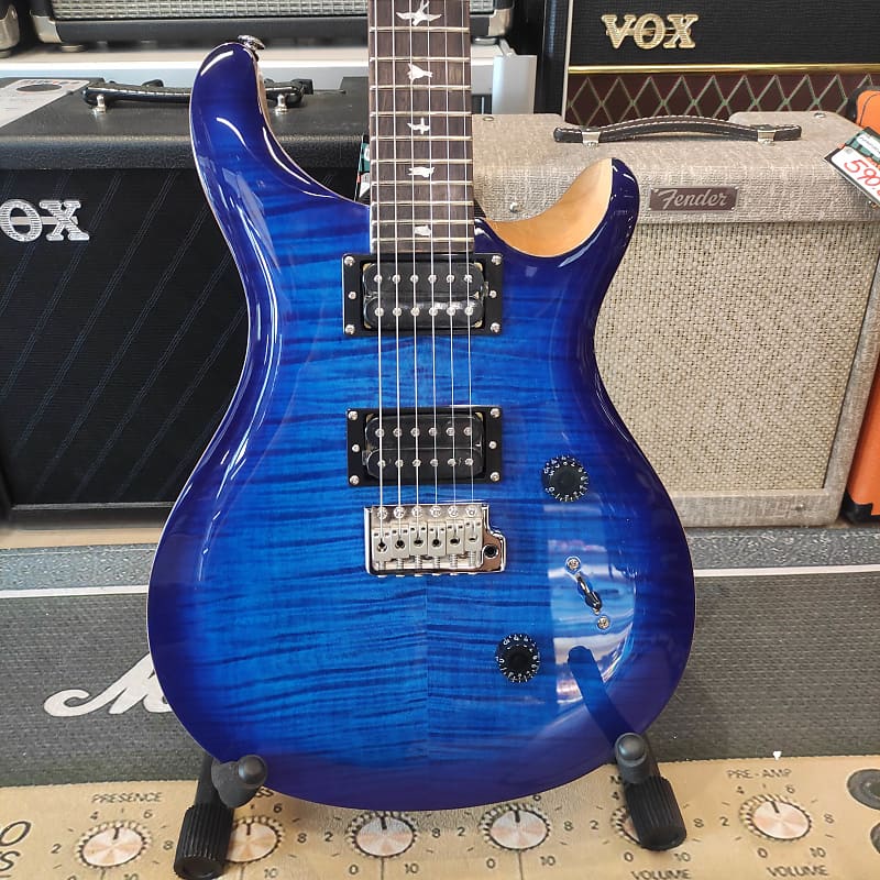 PRS SE custom 24 Faded Blue Burst | Reverb