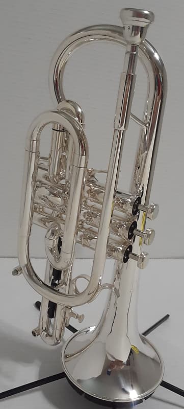 Getzen Capri Series Bb Cornet Silver plated Shepherd's Crook | Reverb