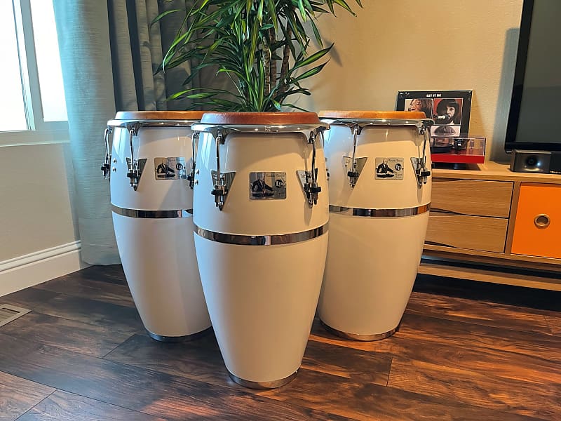 LP Fiberglass Congas - Candido Camero - Manito Skins | Reverb