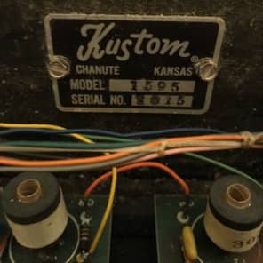 Rare Kustom 1595 Combo organ 1969.* Update- Vibrato. Custom | Reverb