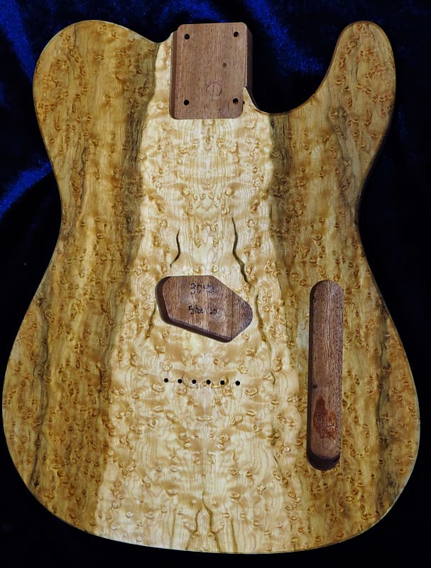 Bird's Eye Maple Top/ Mahogany Telecaster Tele Body Esquire | Reverb