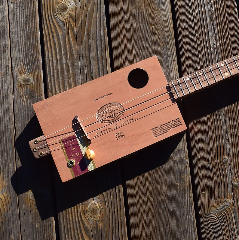 Cigar box guitar, 3-string guitar, handmade cbg | Reverb