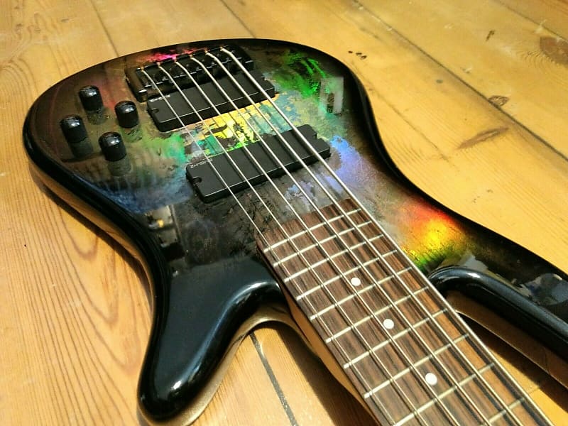 Spector Pro Q6 Holoflash [Holographic] 6-String Bass Guitar | Reverb