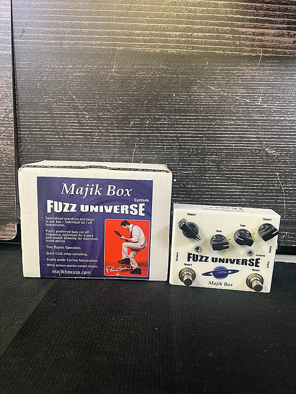 Majik Box Fuzz Universe Overdrive Guitar Effects Pedal | Reverb