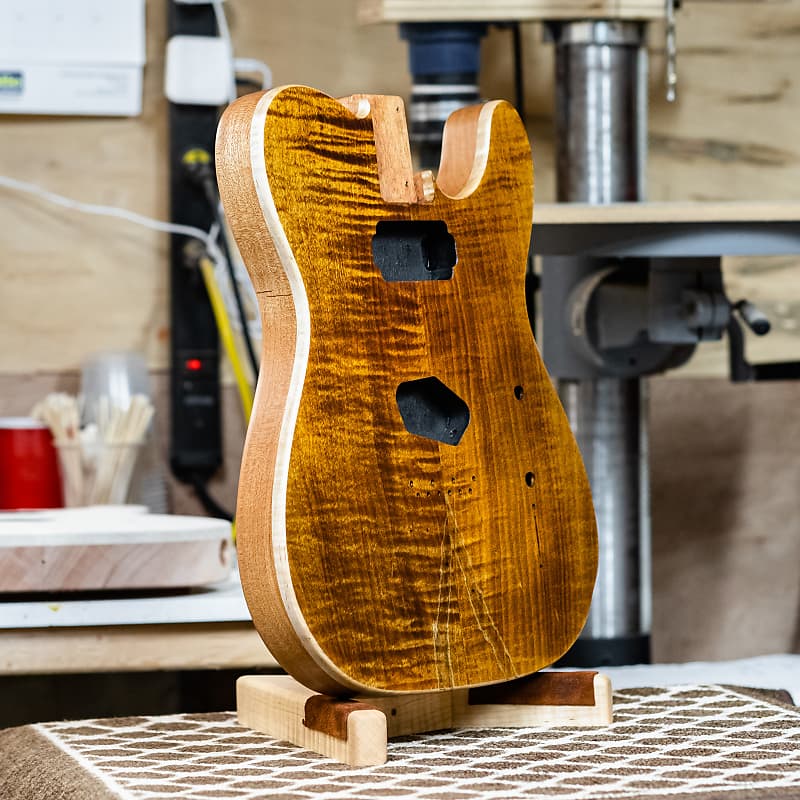Flamed Maple Tele Body / Maple & Mahogany Tele | Reverb