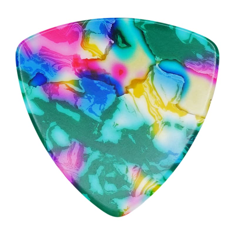 Celluloid Tie Dye Guitar Or Bass Pick - 0.71 mm Medium Gauge | Reverb