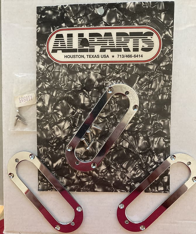 Allparts Metal Single Coil Pickup Rings. Chrome Early 2000’s | Reverb
