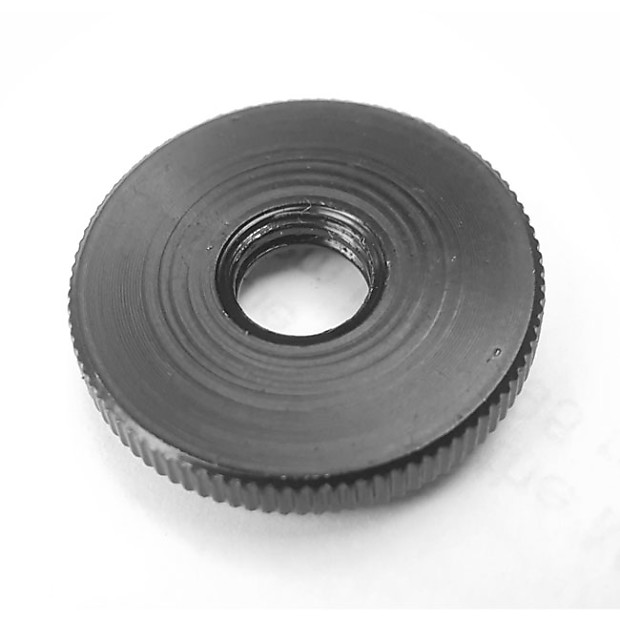 Large Jam Nut 3/8"-16 Euro Mic Stand Thread - Black | Reverb