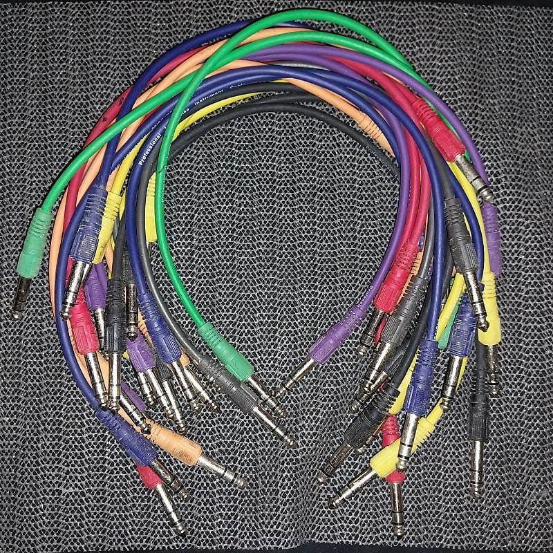 Unknown 2' Low noise Stereo Patchbay Cable | Reverb