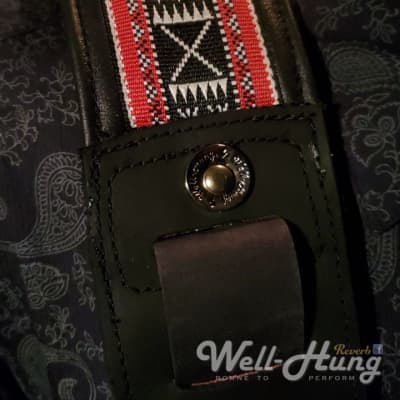 Well-Hung "Angry Tribe" - 3" wide padded black leather | Reverb