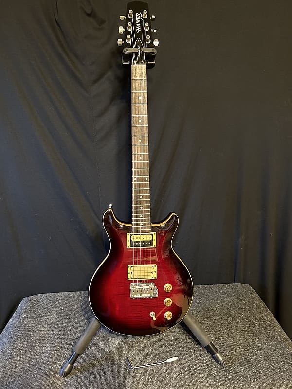Hamer XT Series Sunburst A/T Red Cherry Burst Guitar w/ | Reverb