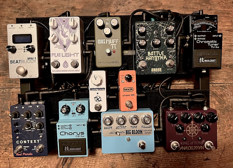 Guitar effects pedal bundle. A rack of great pedals with its | Reverb