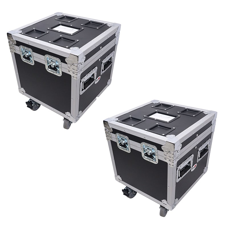 2 PROX ATA Flight Road Case DJ Utility Multipurpose Trunk w/ | Reverb