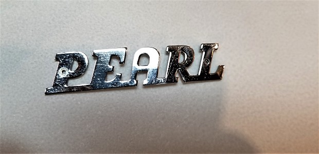 Pearl Vintage Silver Script Logo 60's Chrome Finish Lot 1 | Reverb