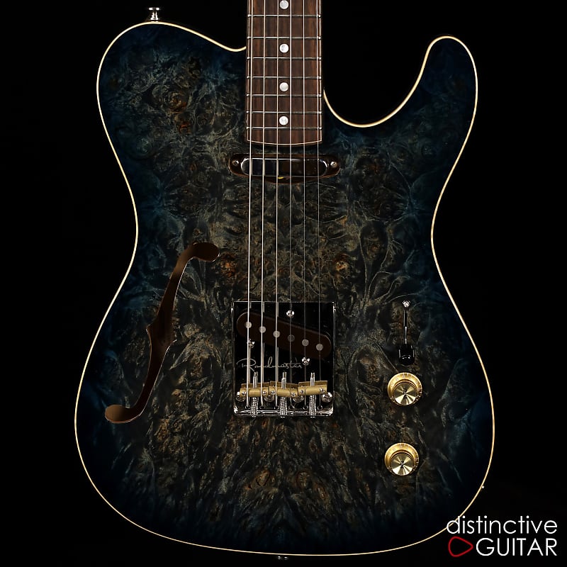 Fibenare Roadmaster 56 - Blue Tortoise with Burl Maple Top | Reverb
