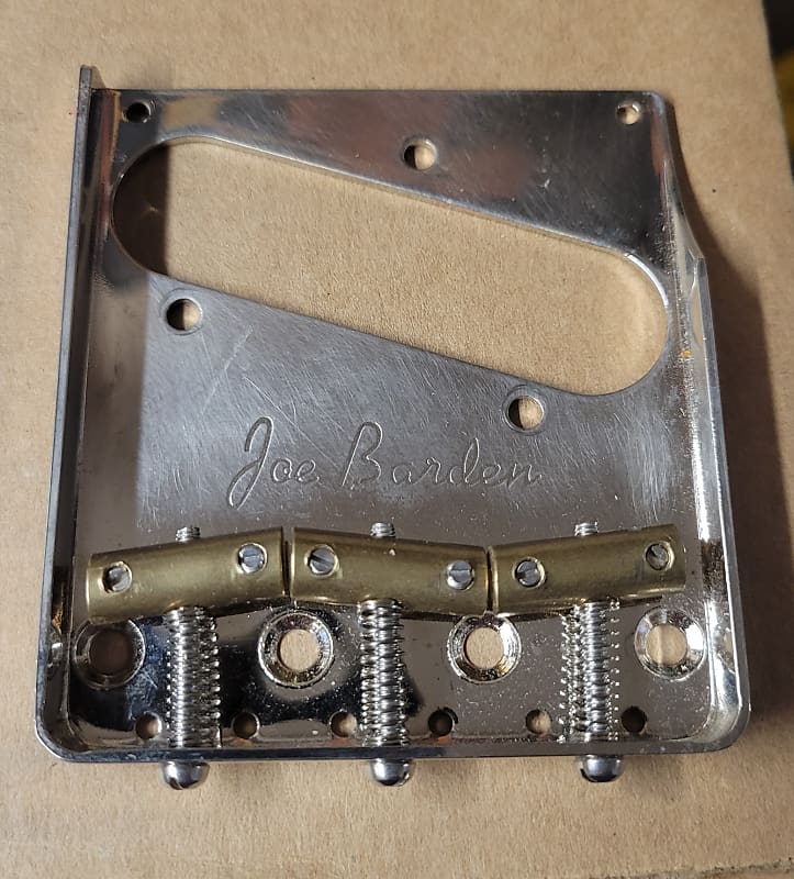 Allparts Joe Barden Nickel Telecaster Bridge Aged Relic | Reverb