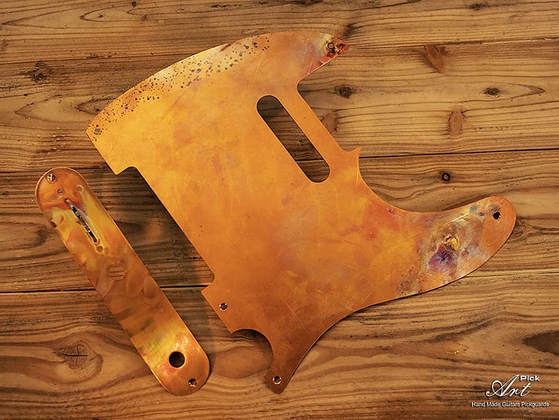 Copper Telecaster Pickguard & Control Plate SET-of-2 Solid | Reverb