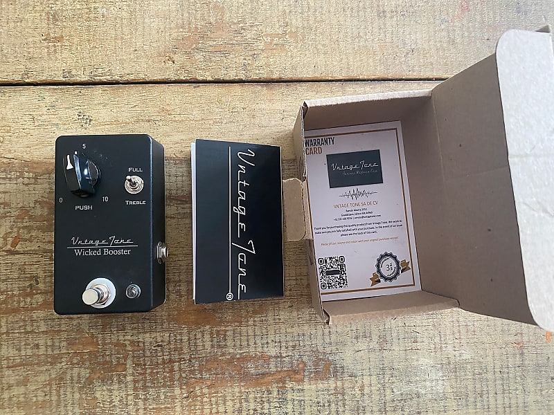 Vntage Tone Wicked Boost Black | Reverb
