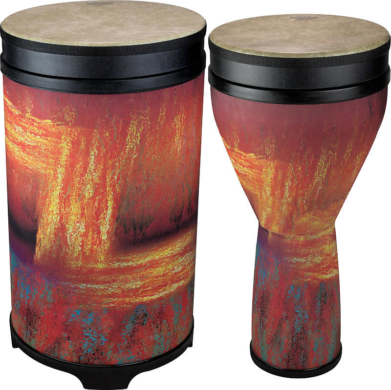 Remo Versa Djembe and Tubano Nested Pack - Sedona Orange | Reverb