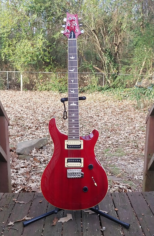 PRS SE Standard 24 Vintage Cherry with Case | Reverb